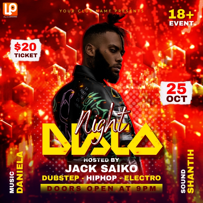 Copy of Dj Disco Party | PosterMyWall