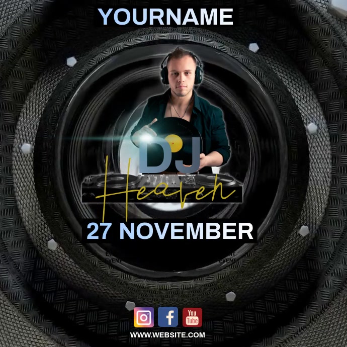 Copy of DJ EVENT ad template | PosterMyWall