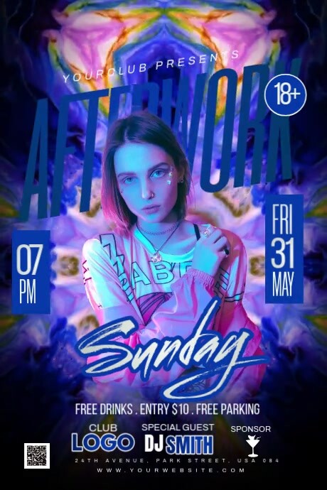 Dj Event Sunday Template | PosterMyWall