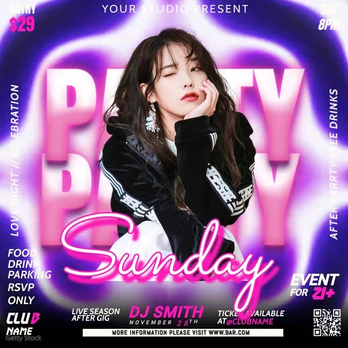 Dj Event Video Ads Template | PosterMyWall