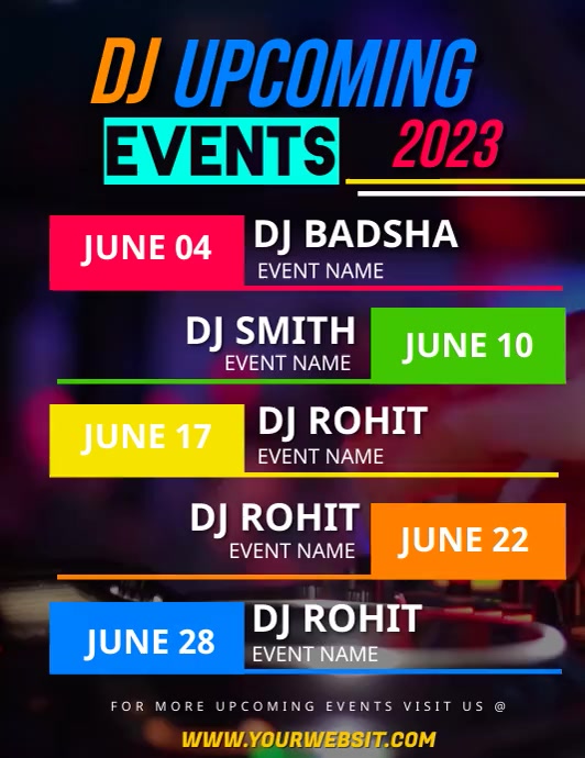 dj events Template | PosterMyWall