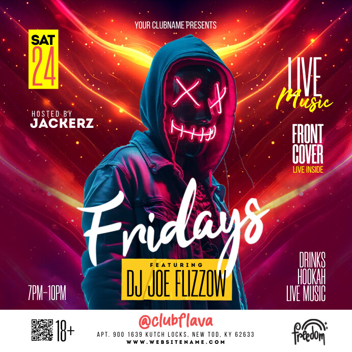 Plantilla de DJ Flyer | PosterMyWall