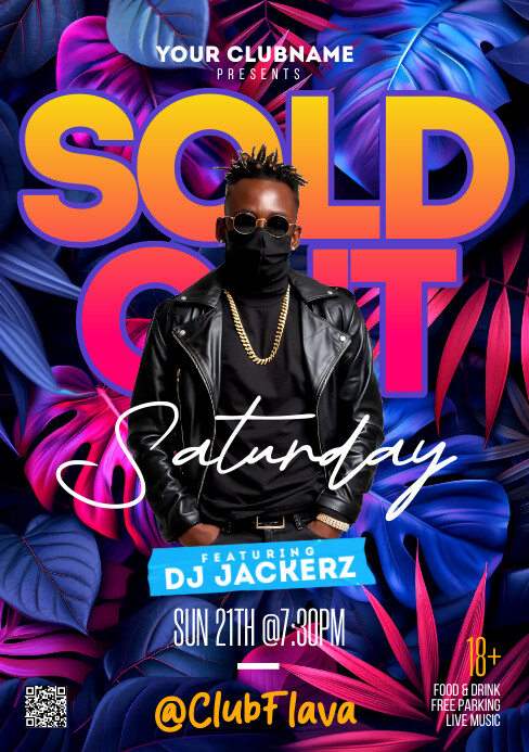 Plantilla de DJ Flyer | PosterMyWall