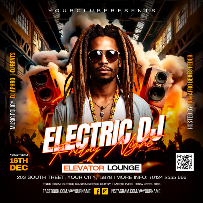 Dj Friday Night Template | PosterMyWall