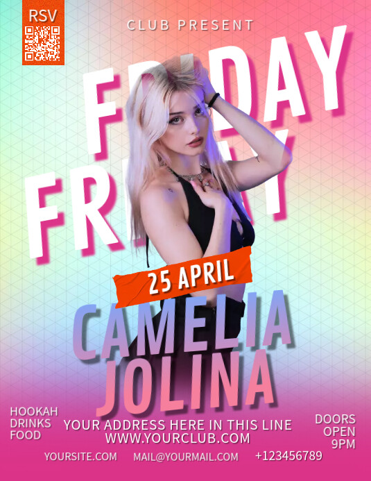 Plantilla de Dj Friday Party | PosterMyWall
