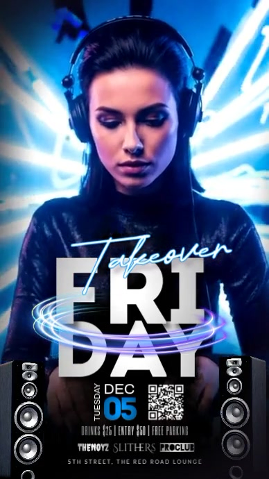 DJ Friday Takeover Reel Template | PosterMyWall