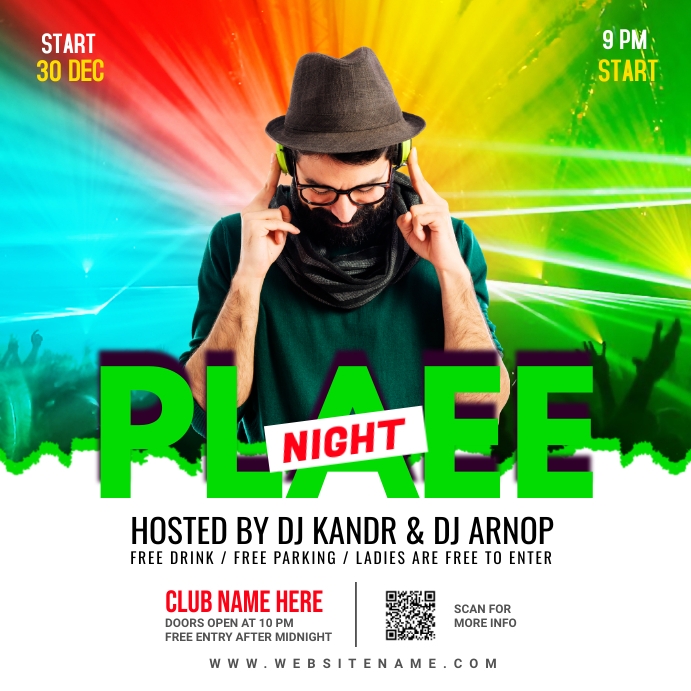 Dj Instagram post Template | PosterMyWall