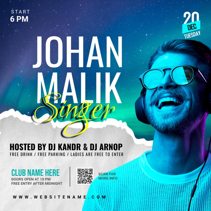 Dj Instagram post Template | PosterMyWall