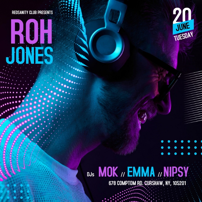 dj Instagram post | PosterMyWall