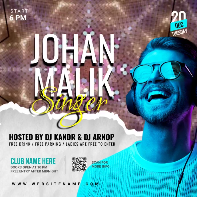Dj Instagram post Template | PosterMyWall