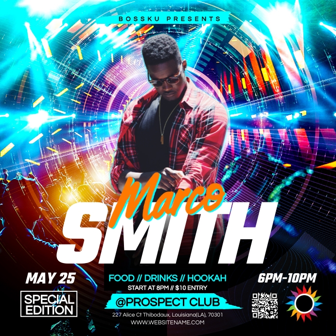 Plantilla de DJ Instagram Post | PosterMyWall