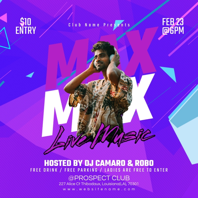 DJ Instagram Post Template | PosterMyWall