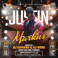 Dark DJ Bio Press Kit Instagram Template | PosterMyWall