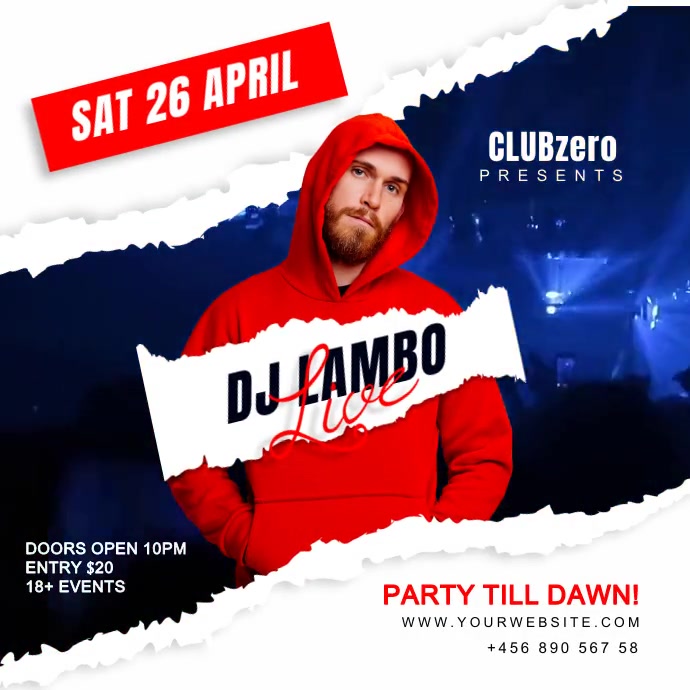 dj live party Template | PosterMyWall