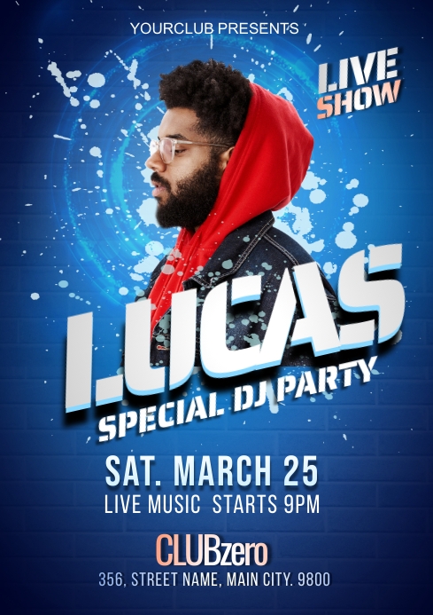 dj live party Template | PosterMyWall