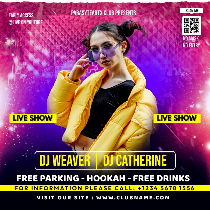 Dj Live Show Template | PosterMyWall