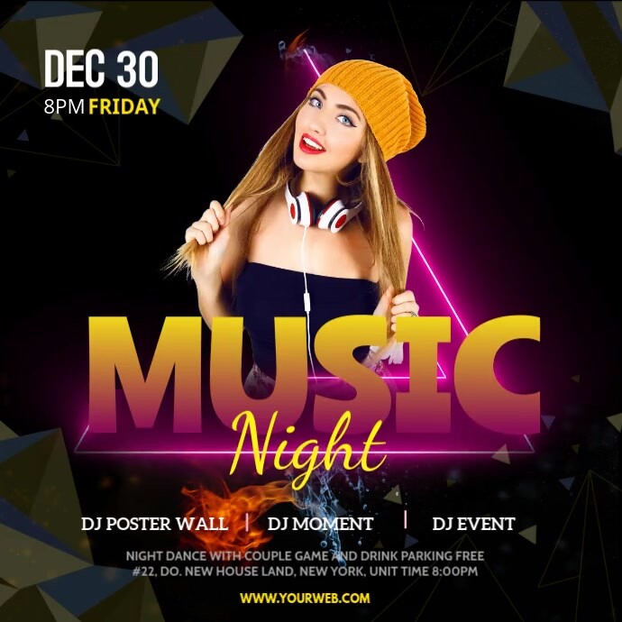 Dj music Template | PosterMyWall