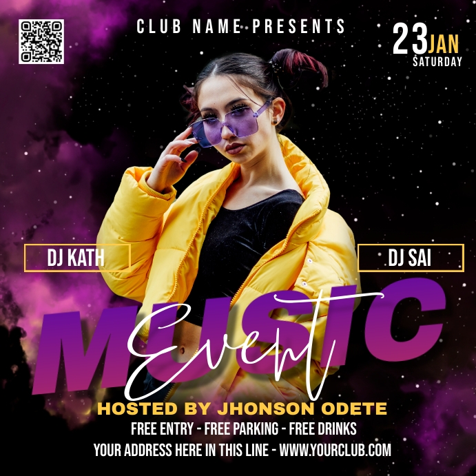 Dj Music Event Template | PosterMyWall