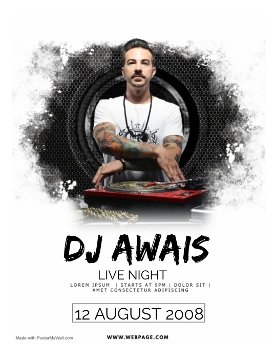 DJ MUSIC FLYER Template | PosterMyWall