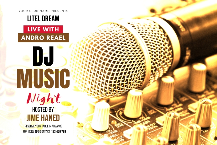 Dj music night Template | PosterMyWall