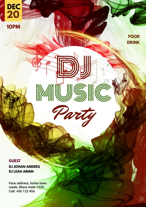 DJ Music Party Template | PosterMyWall