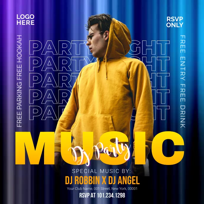 Copy of Dj Music Party Poster | PosterMyWall
