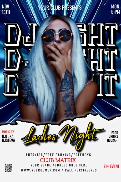 DJ NIGHT (1) Template | PosterMyWall