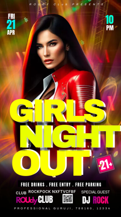 dj night club bar party flyer Template | PosterMyWall