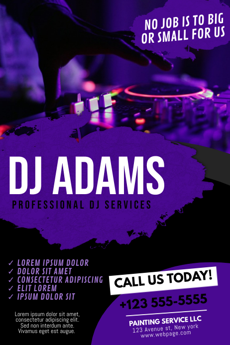 Dj Night Club Services Flyer Template | PosterMyWall