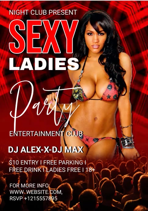 Dj Night Club Sexy Party Flyer Template Postermywall