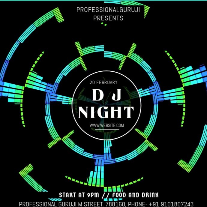 DJ NIGHT Template | PosterMyWall
