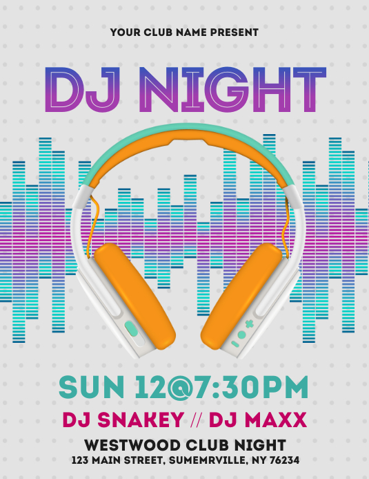 DJ Night Flyer Template | PosterMyWall