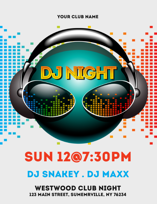 DJ Night Flyer | PosterMyWall