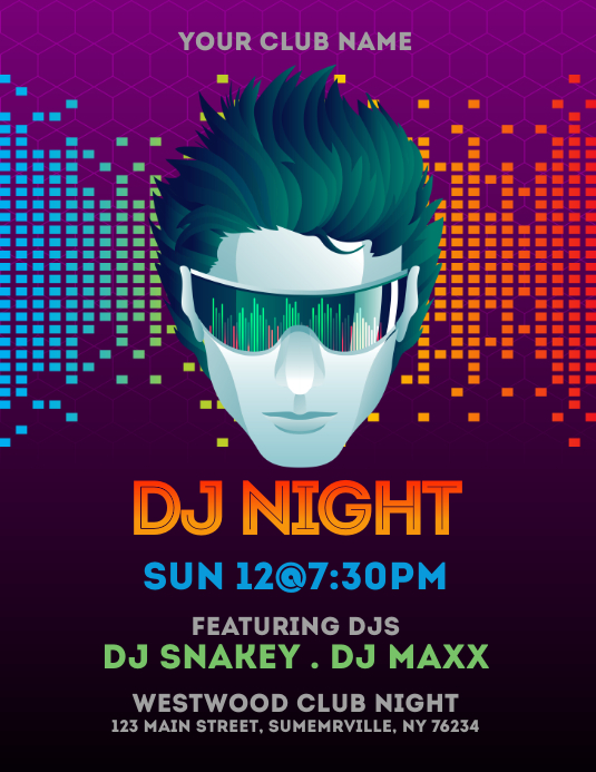 DJ Night Flyer Template | PosterMyWall