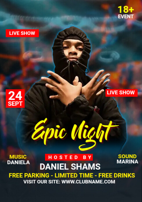 Dj Night Flyer Template | PosterMyWall