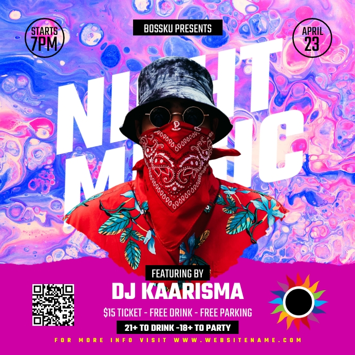 DJ Night Instagram Post Template | PosterMyWall