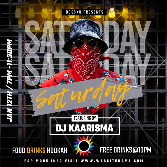 Plantilla de DJ Night Instagram Post | PosterMyWall