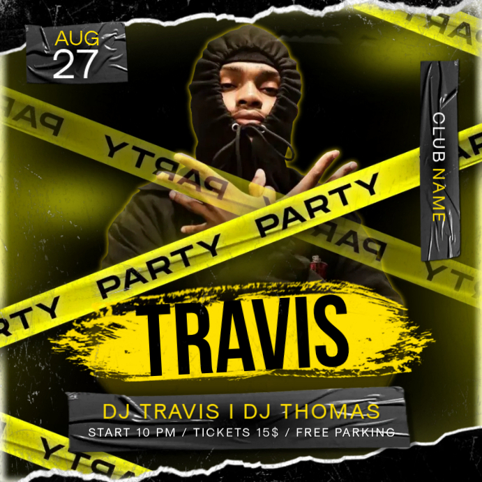 Dj Night Party Ads Template | PosterMyWall