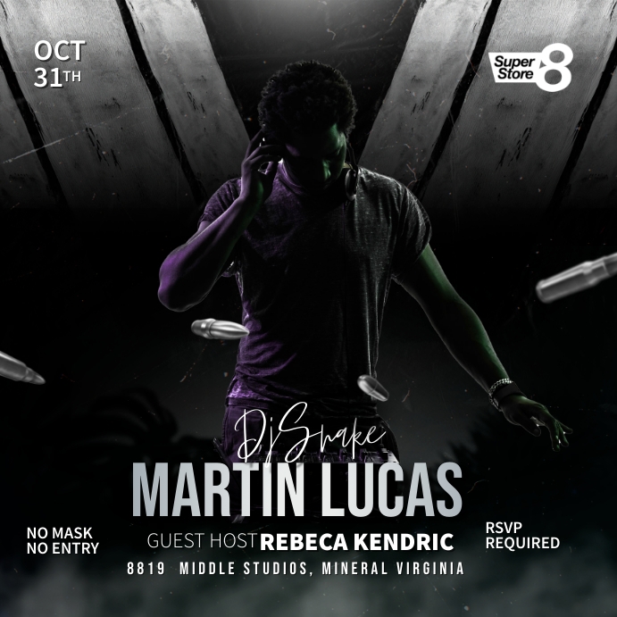 Dj Night Party Ads Template | PosterMyWall