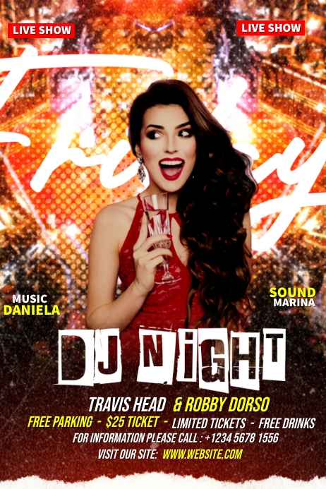 Copy of Dj Night Party Ads Poster | PosterMyWall