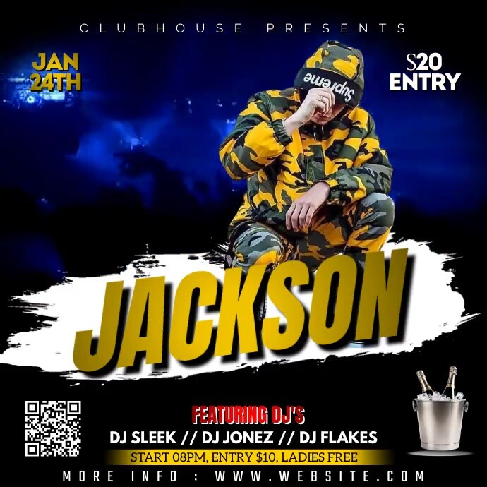 DJ NIGHT PARTY CLUB POSTER FLYER Template | PosterMyWall