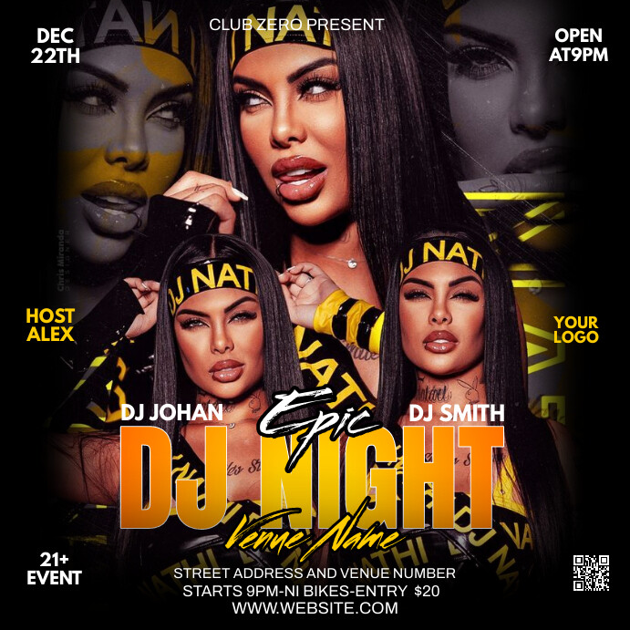 dj night party Template | PosterMyWall