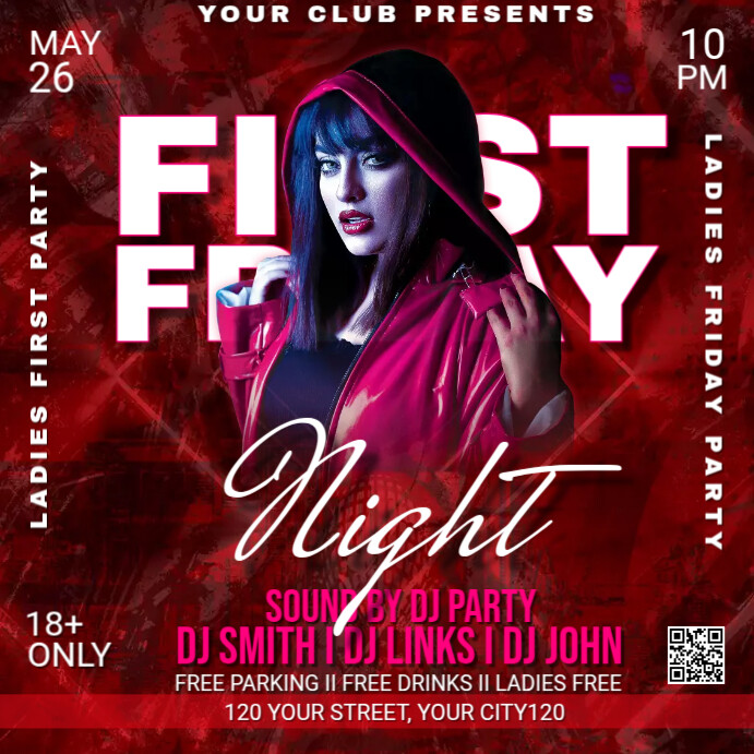 DJ Night Party Flyer Template | PosterMyWall