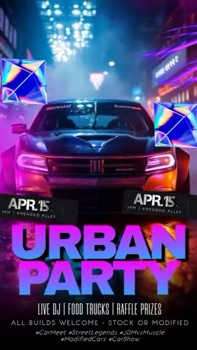 DJ Night Party Video Template | PosterMyWall