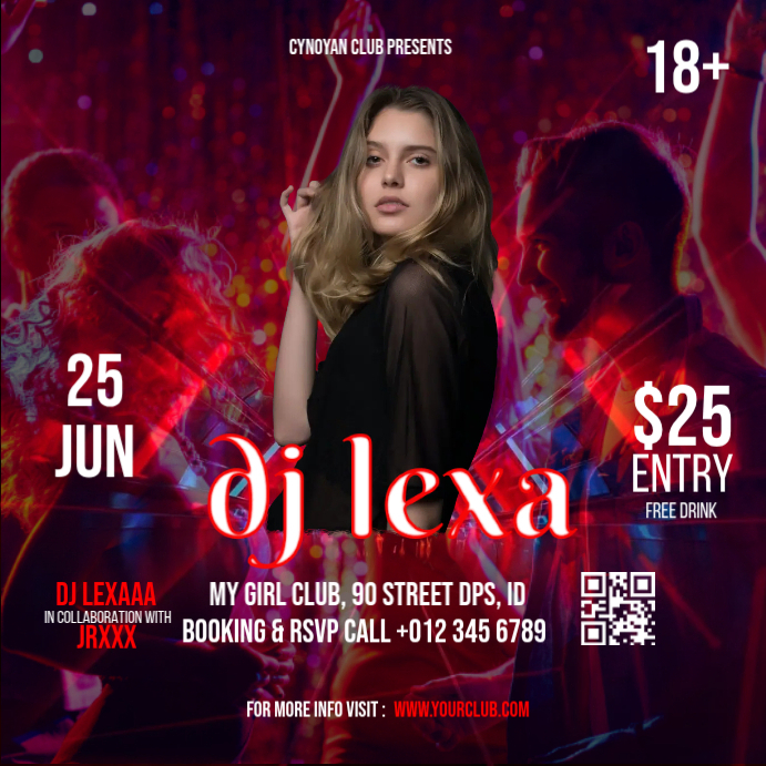 DJ Party AD Template | PosterMyWall