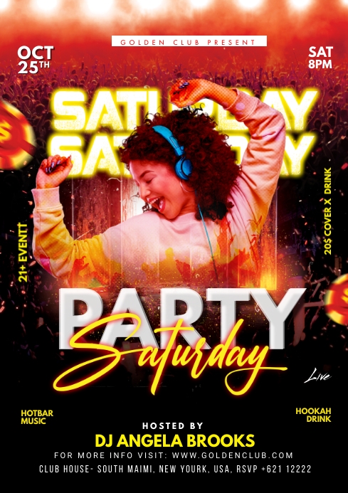 dj party ad Template | PosterMyWall