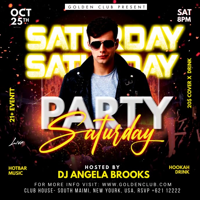 Copia de dj party ad | PosterMyWall