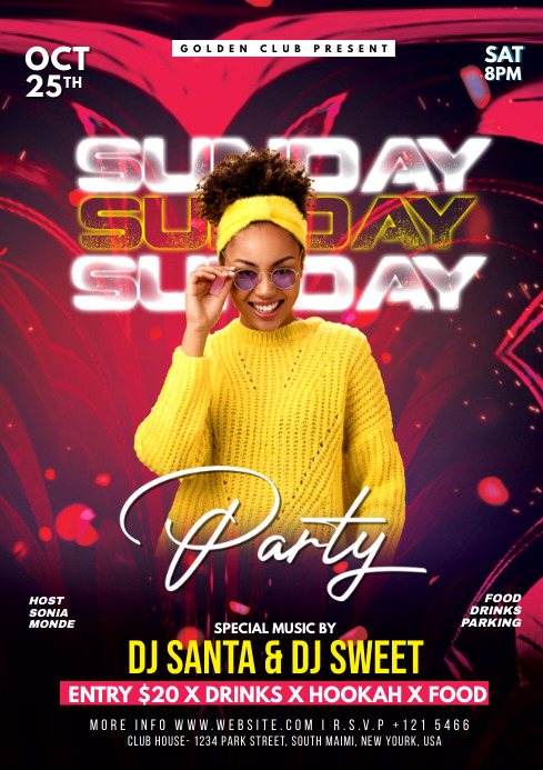 Copy of DJ Party Ad Template | PosterMyWall