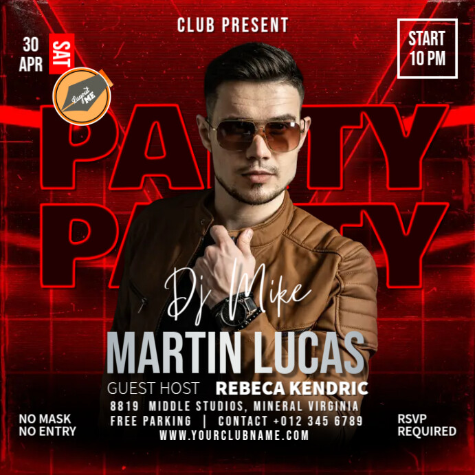 Dj Party Ads Template | PosterMyWall