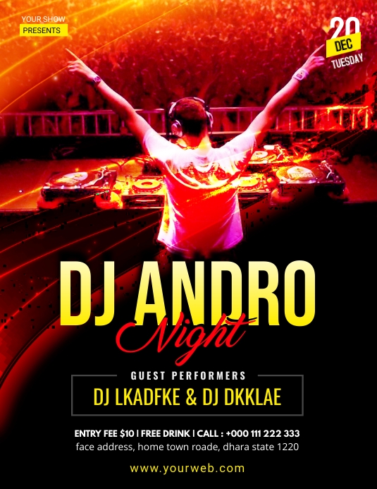 Dj Party flyer Template | PosterMyWall
